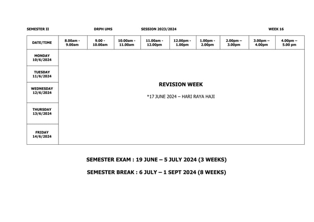 DrPH SEMESTER 2 BLOCK SCHEDULE SESSION 2023-2024.pdf