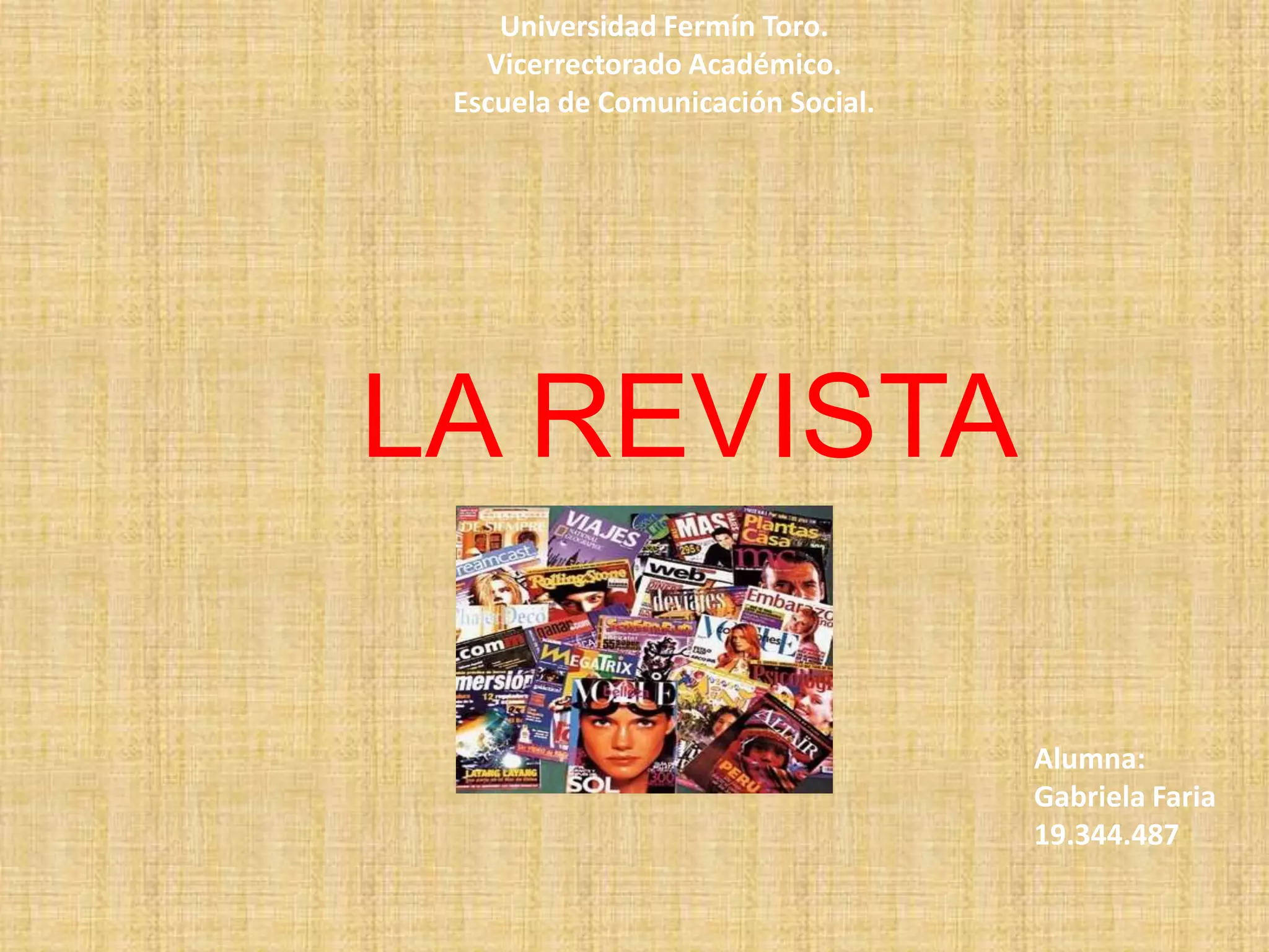 MAPA CONCEPTUAL DE LA REVISTA | PPTX