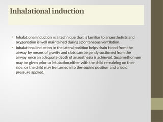 Bleeding tonsils are an emergency. They are anesthetic and surgical ...