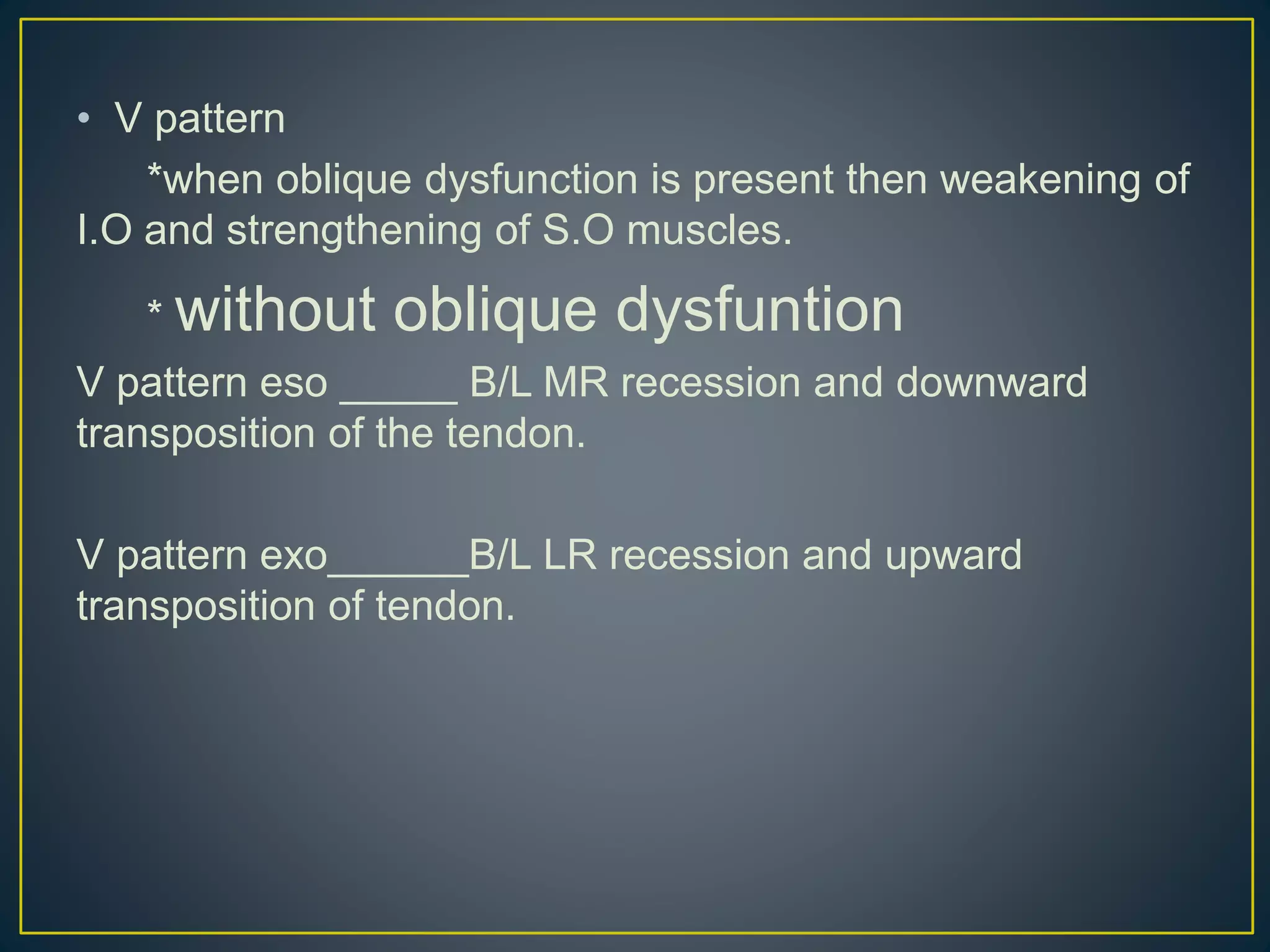 Pattern Strabismus | A.V Pattern | PPTX