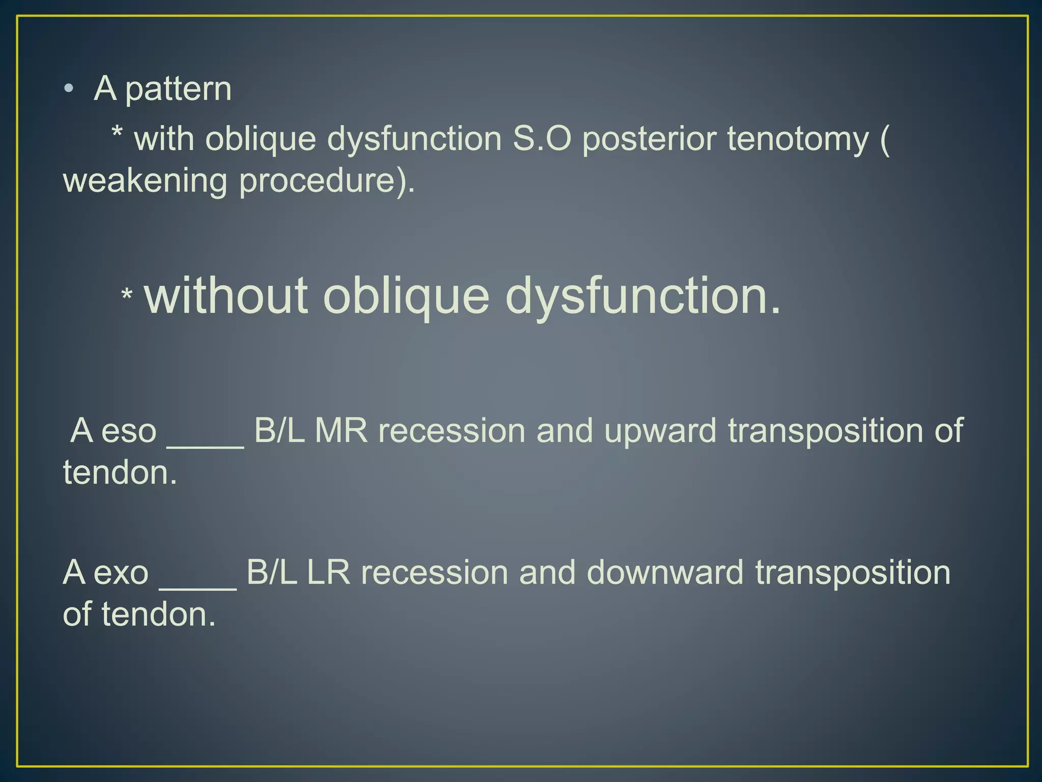 Pattern Strabismus | A.V Pattern | PPTX