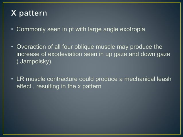 Pattern Strabismus | A.V Pattern | PPTX | Eye and Vision Conditions ...
