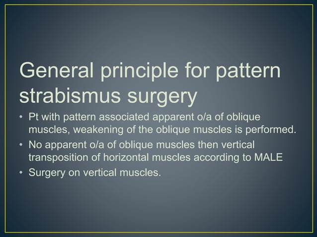Pattern Strabismus | A.V Pattern | PPTX | Eye and Vision Conditions ...