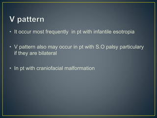 Pattern Strabismus | A.V Pattern | PPTX
