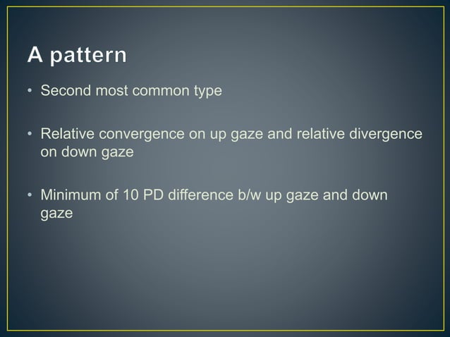 Pattern Strabismus | A.V Pattern | PPTX | Eye and Vision Conditions ...