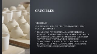 Comprehensive Study on Musha: Traditional Crucibles in Rasa Shastra | PPTX