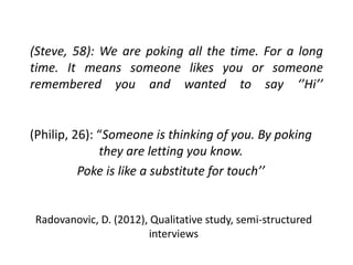 Small talk in the Digital Age: Making Sense of Phatic Posts | PPT