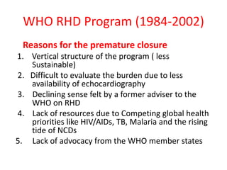 Changing scenario of Rheumatic Heart Disease in Nepal | PPTX