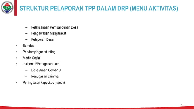DRP - Daily Report Sebagai BIG Data Pendamping Desa | PDF