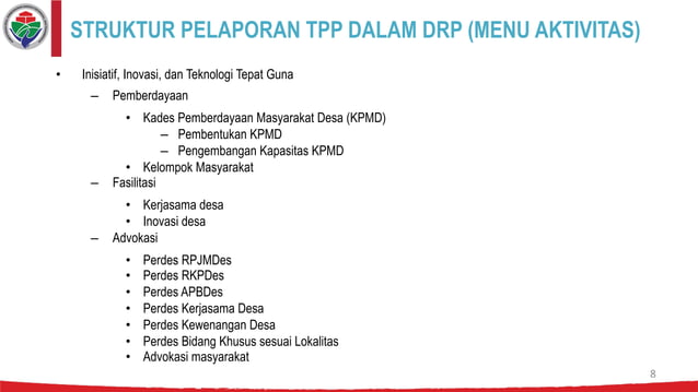 DRP - Daily Report Sebagai BIG Data Pendamping Desa | PDF