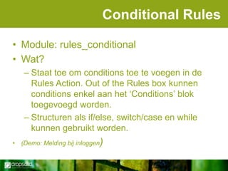 de Rules module van Drupal | PPTX
