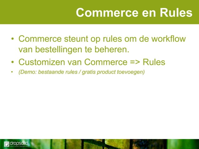de Rules module van Drupal | PPT