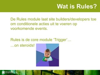 de Rules module van Drupal | PPTX