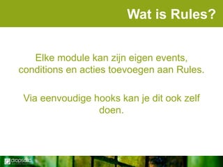 de Rules module van Drupal | PPTX