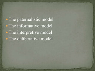 Doctor patient relationship | PPTX