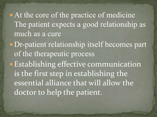 Doctor patient relationship | PPTX