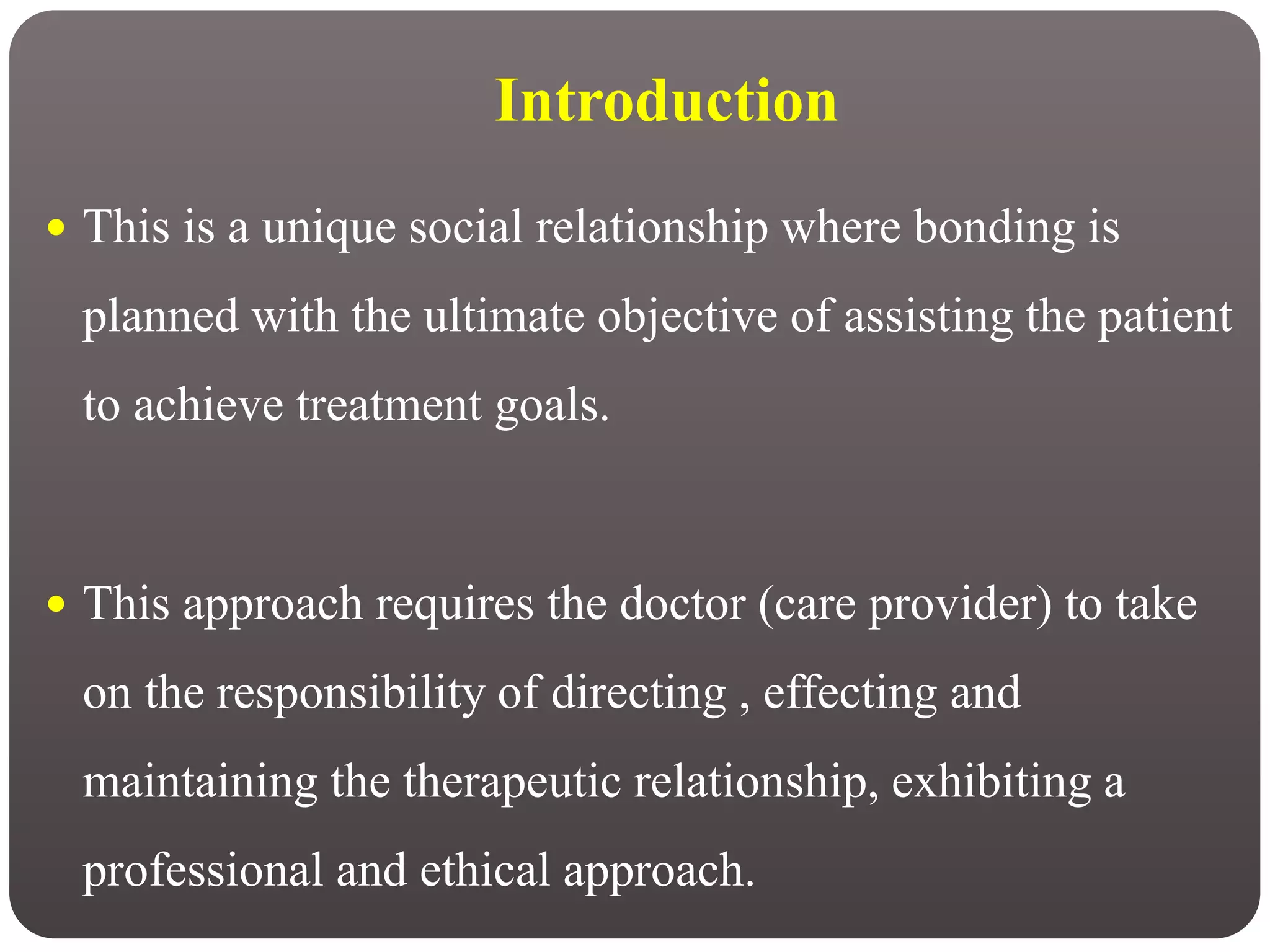 Doctor Patient Relationship | PPTX