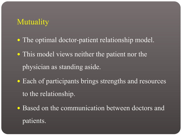 Doctor Patient Relationship | PPTX | Health Insurance | Insurance