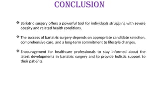 Indications of Bariatric Surgery: Understanding When and Why Bariatric ...