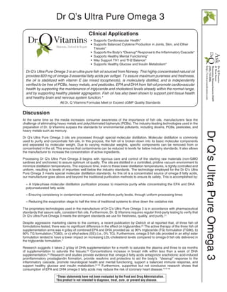 Dr Q's Ultra Pure Omega 3 new | PDF