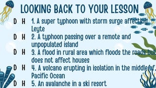 Effects of Disasters in One's Life and Disaster Perspectives | PPTX