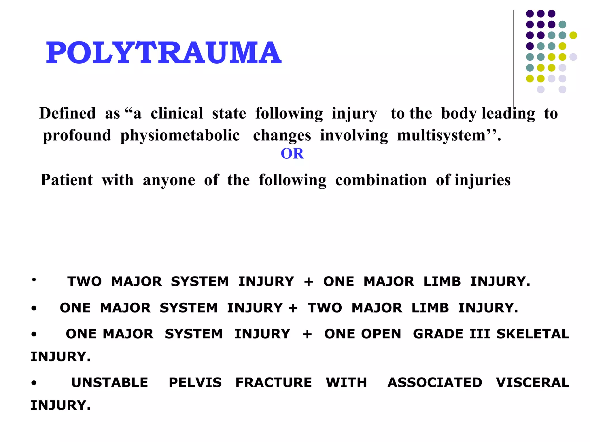 Dr radhey shyam(polytrauma management) | PPT