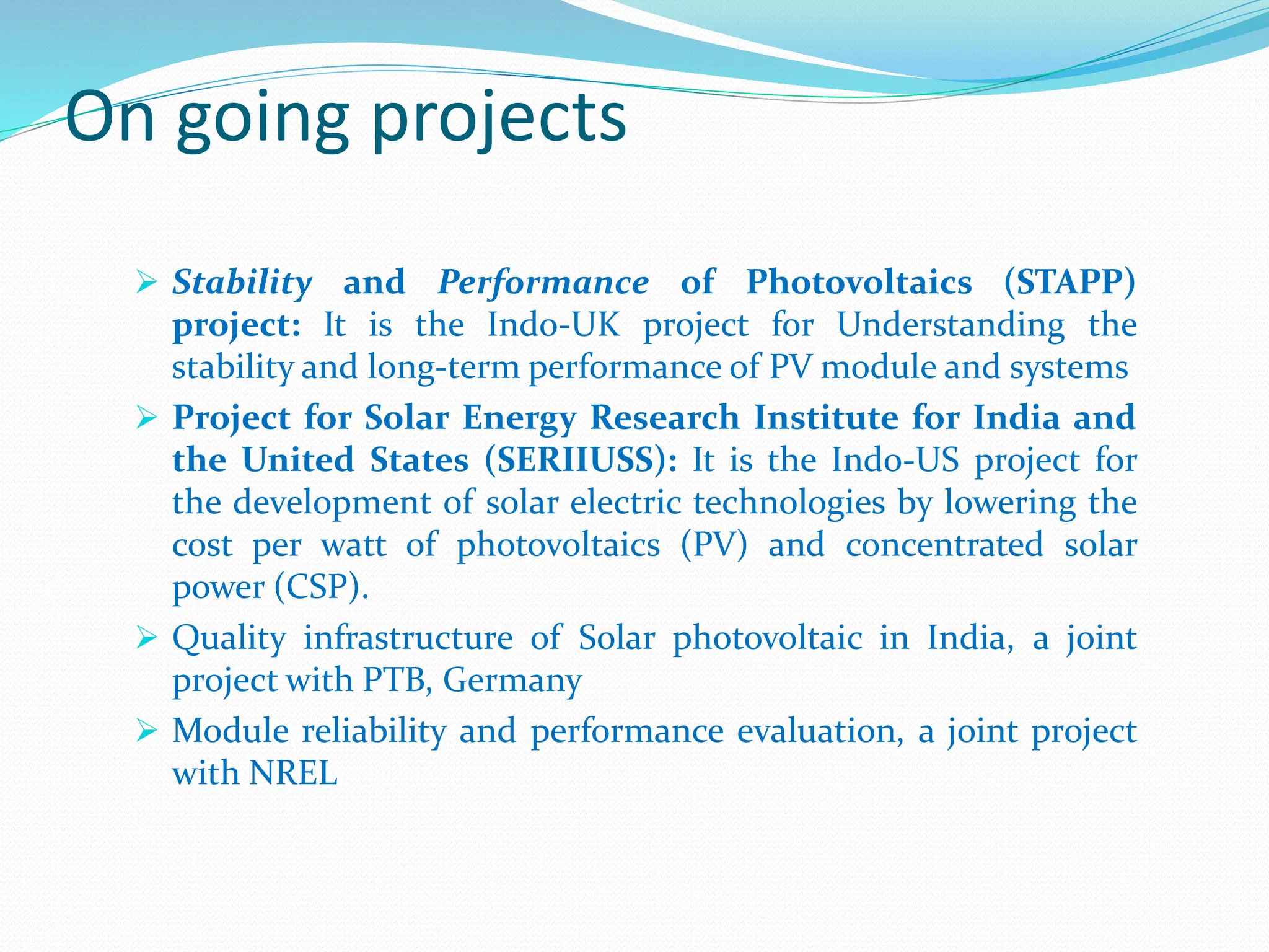 PERFORMANCE AND RELIABILITY EVALUATION OF PV MODULES | PPTX
