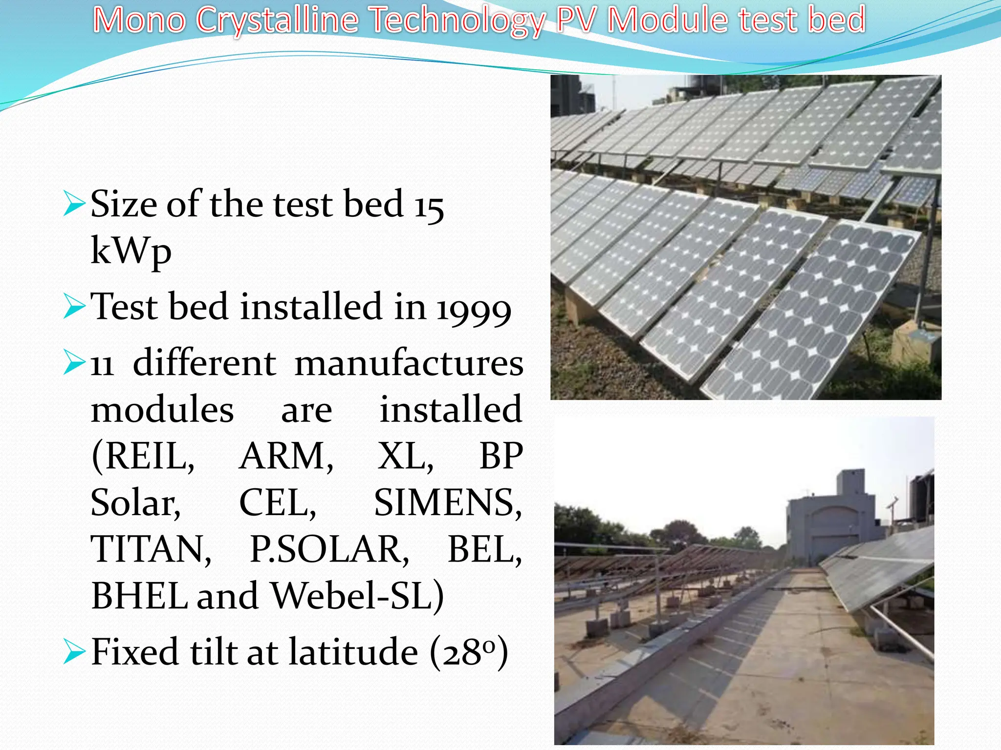 PERFORMANCE AND RELIABILITY EVALUATION OF PV MODULES | PPTX
