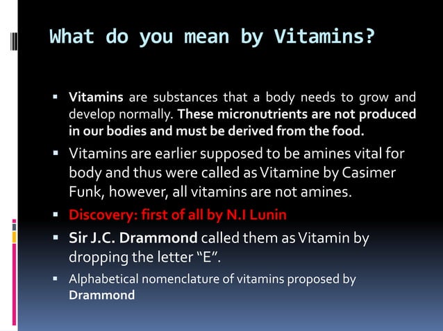 VITAMINS | PPT