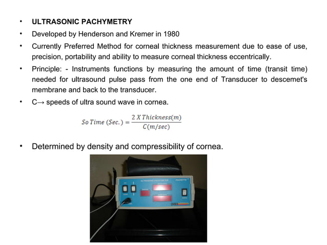 pachymetry confocal microscopy cornea ophthalmology diagnostics | PPT ...