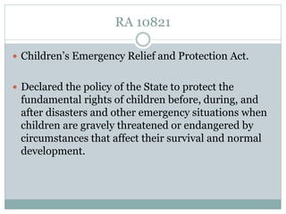 Disaster Risk Reduction and Child Protection.pptx | Adoption and ...