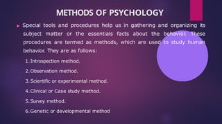 DR RASHA INTRODUCTION TO PSYCHOLOGY -Week -1&2 - نسخة.pptx