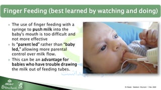 Dr ravari finger feeding, dropper, spoon, syringe and bottle feeding | PDF