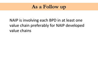 NAIP initiative on mainstreaming agribusiness | PDF