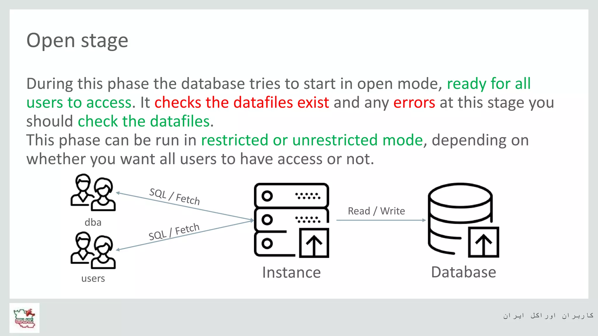 Oracle startup phases and concepts | PPT