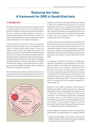 Drr framework reducing the risks | PDF