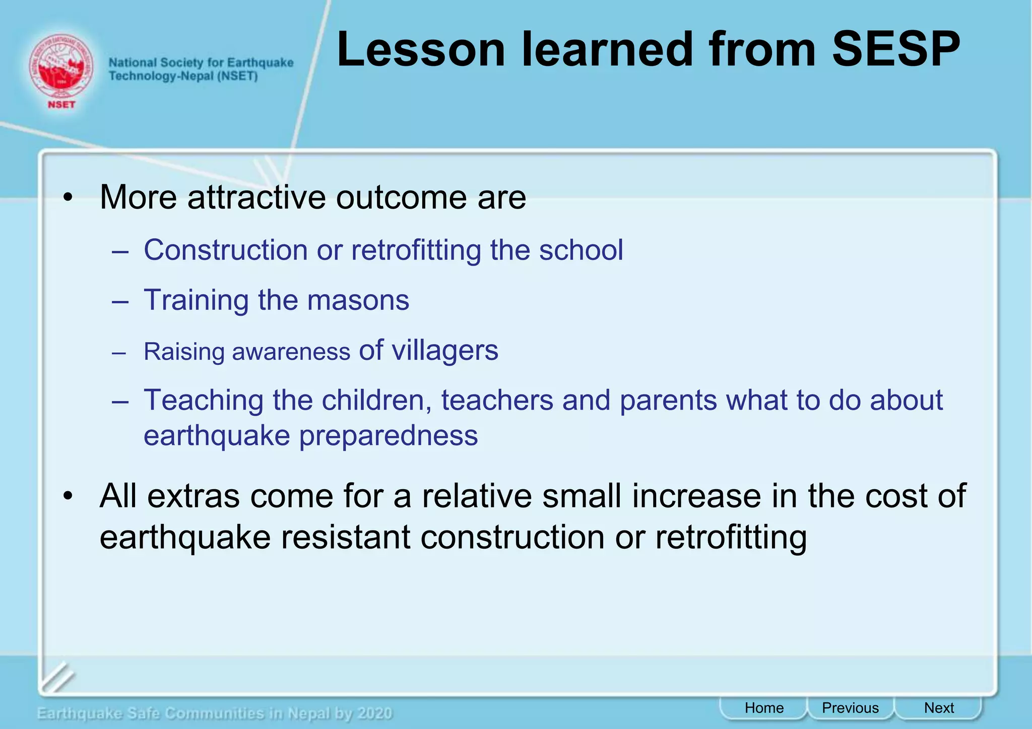 DRR innovation and excellence in nepal NSET Nepal | PPT