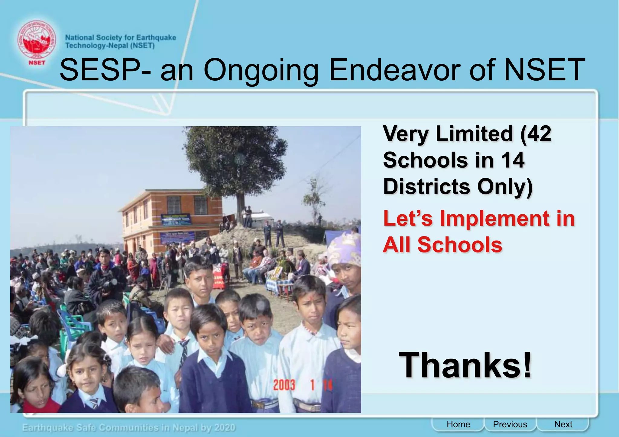 DRR innovation and excellence in nepal NSET Nepal | PPT