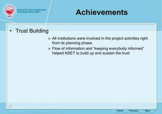 DRR innovation and excellence in nepal NSET Nepal | PPT