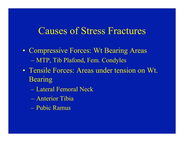 Bone Status and Navy Stress Fractures | PPT