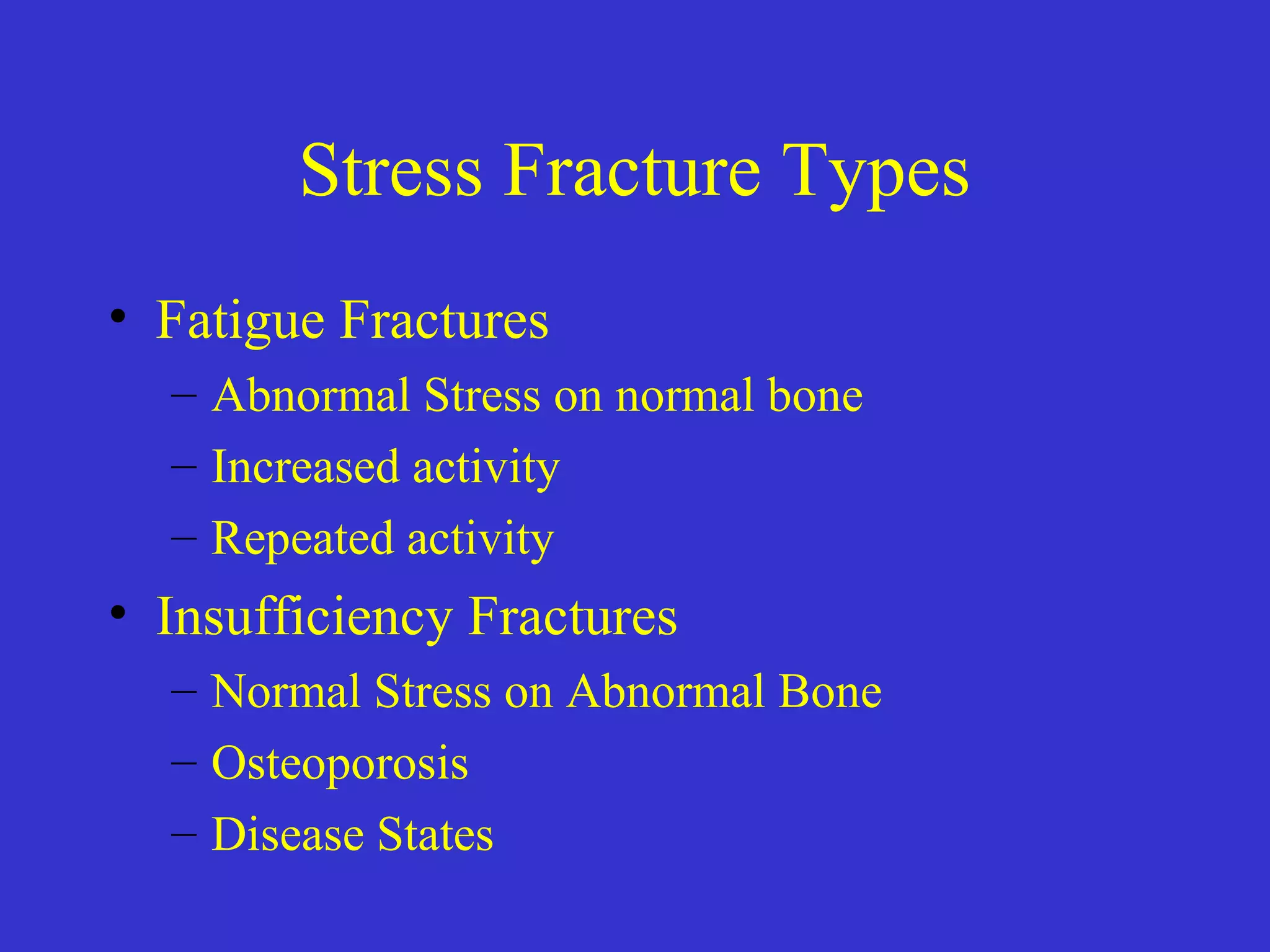 Osteopenia and stress fractures | PPT