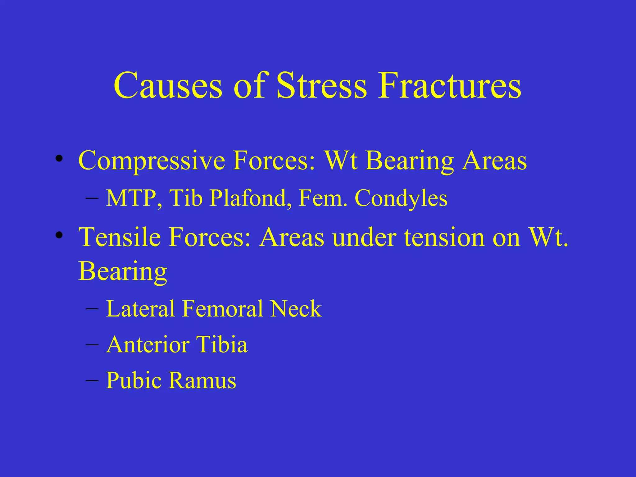 Osteopenia and stress fractures | PPT