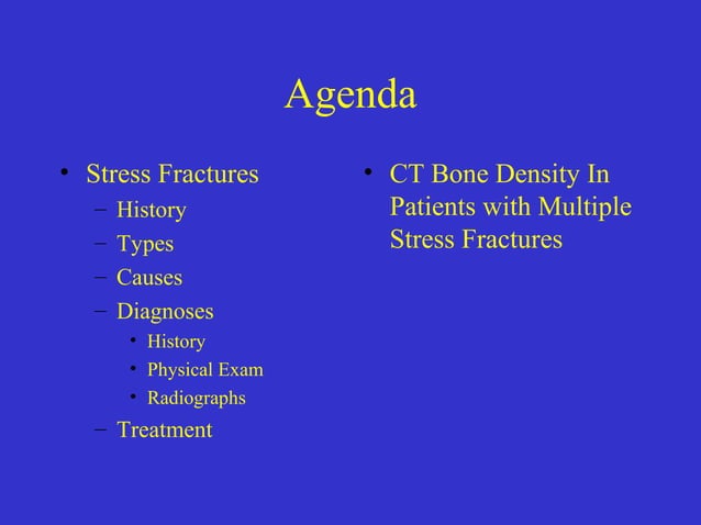 Osteopenia and stress fractures | PPT