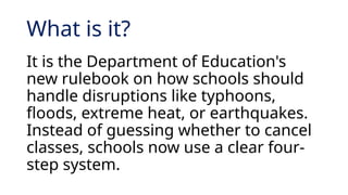 DepEd Order No. 14, s. 2026: New School Disruption Protocols | PPTX