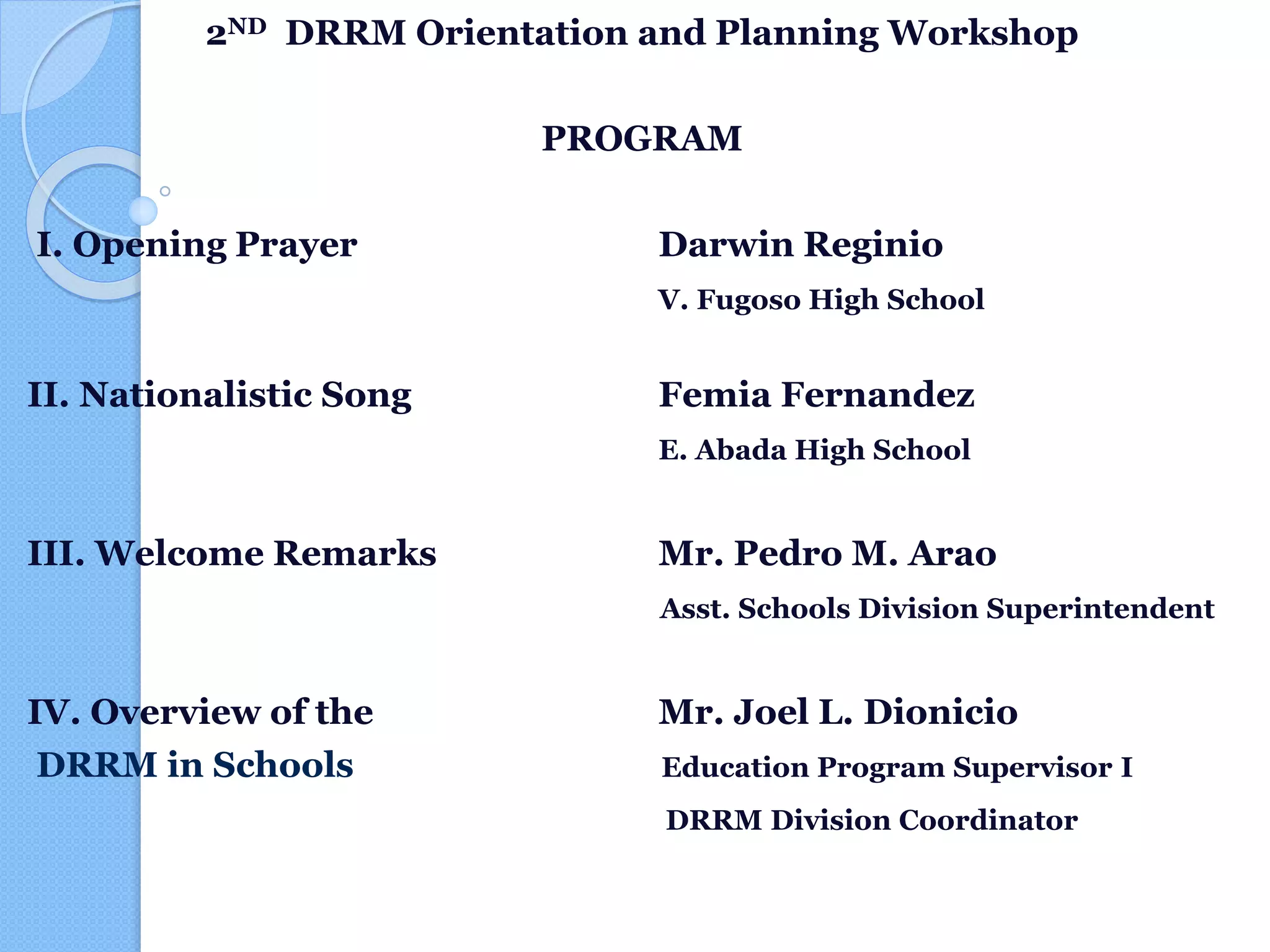 DRRM for schools | PPTX