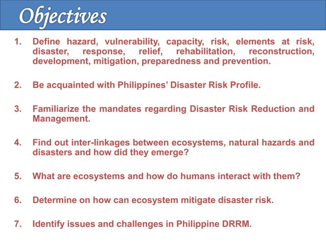 Disasters and Ecosystem: Philippine Setting | PPTX
