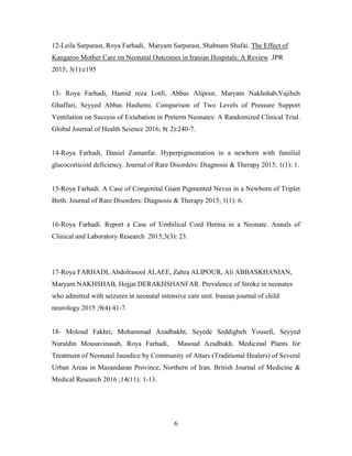 Dr Roya Farhadi cv may 2018 | PDF