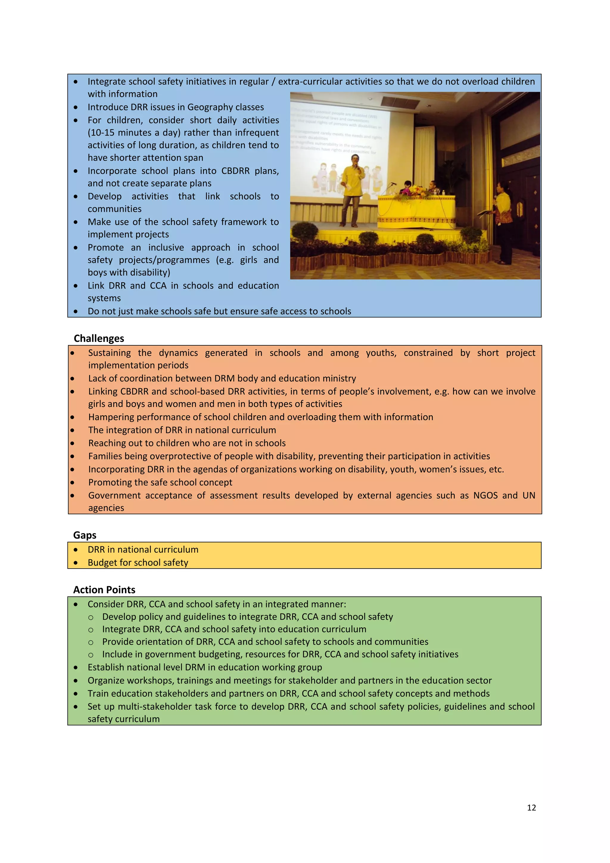 Drr practitioners workshop report | PDF | Special Education | Education