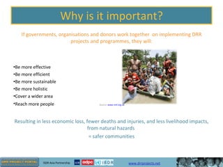 Disaster Risk Reduction (DRR) Project Portal - A summary | PPT