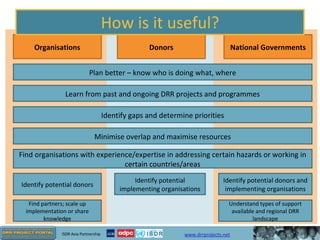 Disaster Risk Reduction (DRR) Project Portal - A summary | PPT
